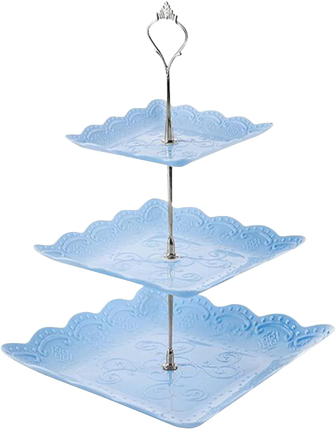 3 Tier Cupcake Stand, Multi-Tiered Cake Stand Fruit Tray Dried Fruit ...
