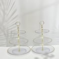 3 Tier Cupcake Stand, Small Tiered Serving Cake Stand, Transparent ...
