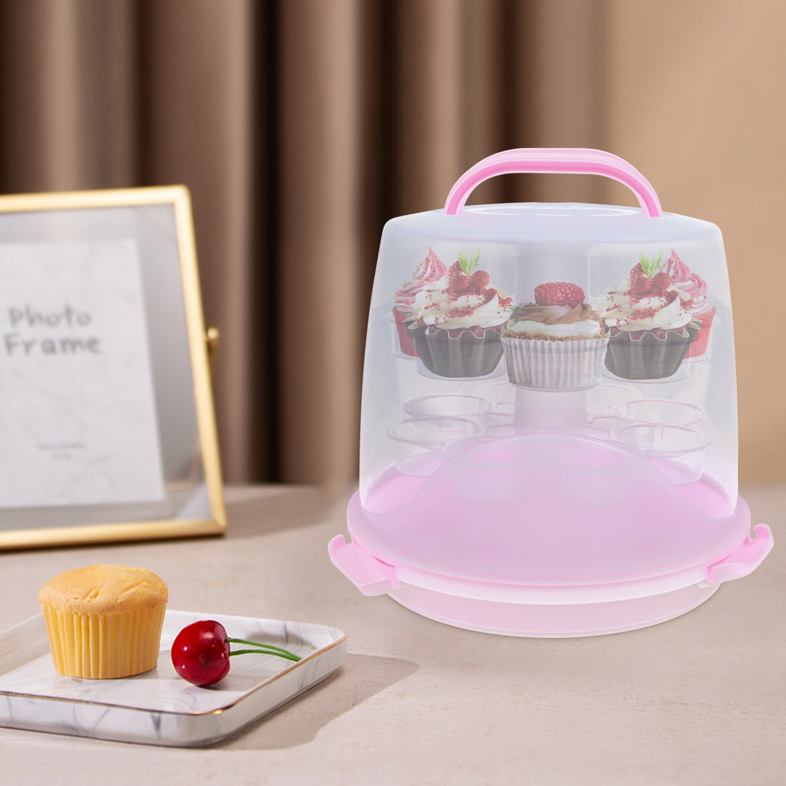 3-Tier Cupcake Transporter Box 24 Cupcake Carrier Cake Carrier Holder ...
