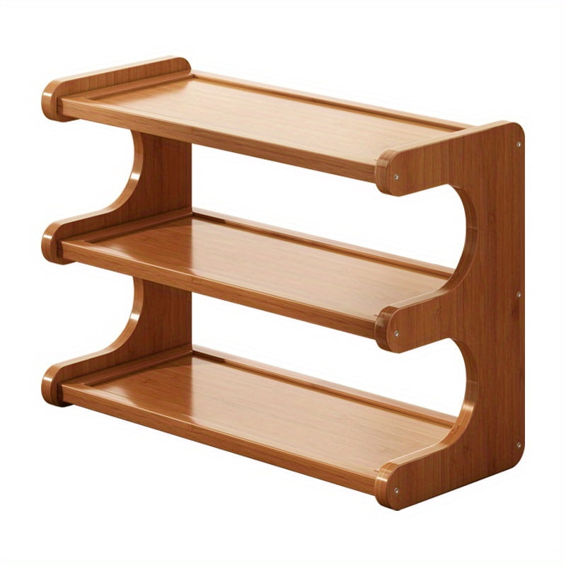 3-Tier Desktop Organizer - Space-Saving Desk Shelf with Open Shelves ...