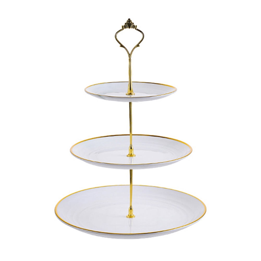 3-Tier Dessert Stand Fruit Tray Dessert Rack Afternoon Refreshment ...
