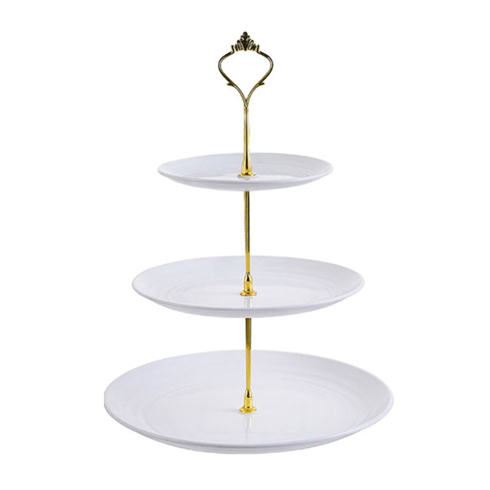 3-Tier Dessert Stand Fruit Tray Dessert Rack Afternoon Refreshment ...