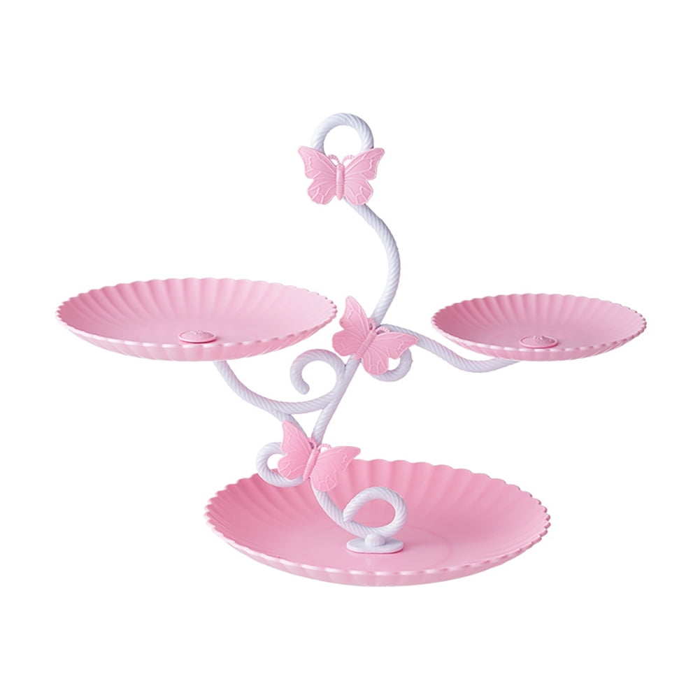 3-Tier Dessert Stand Pastry Plate Holder Luxury Tray Stand for Wedding ...