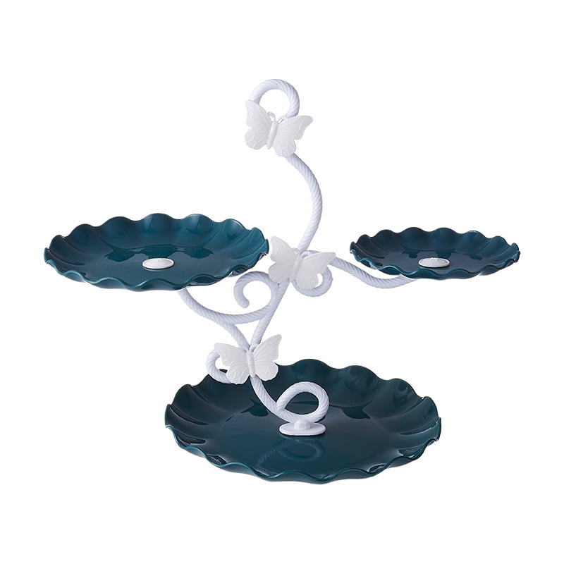 3-Tier Dessert Stand Pastry Plate Holder Luxury Tray Stand for Wedding ...