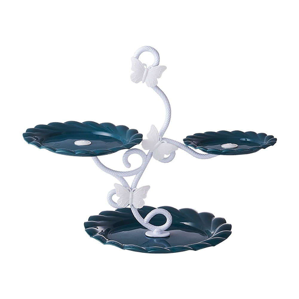 3-Tier Dessert Stand Pastry Plate Holder Luxury Tray Stand for Wedding ...