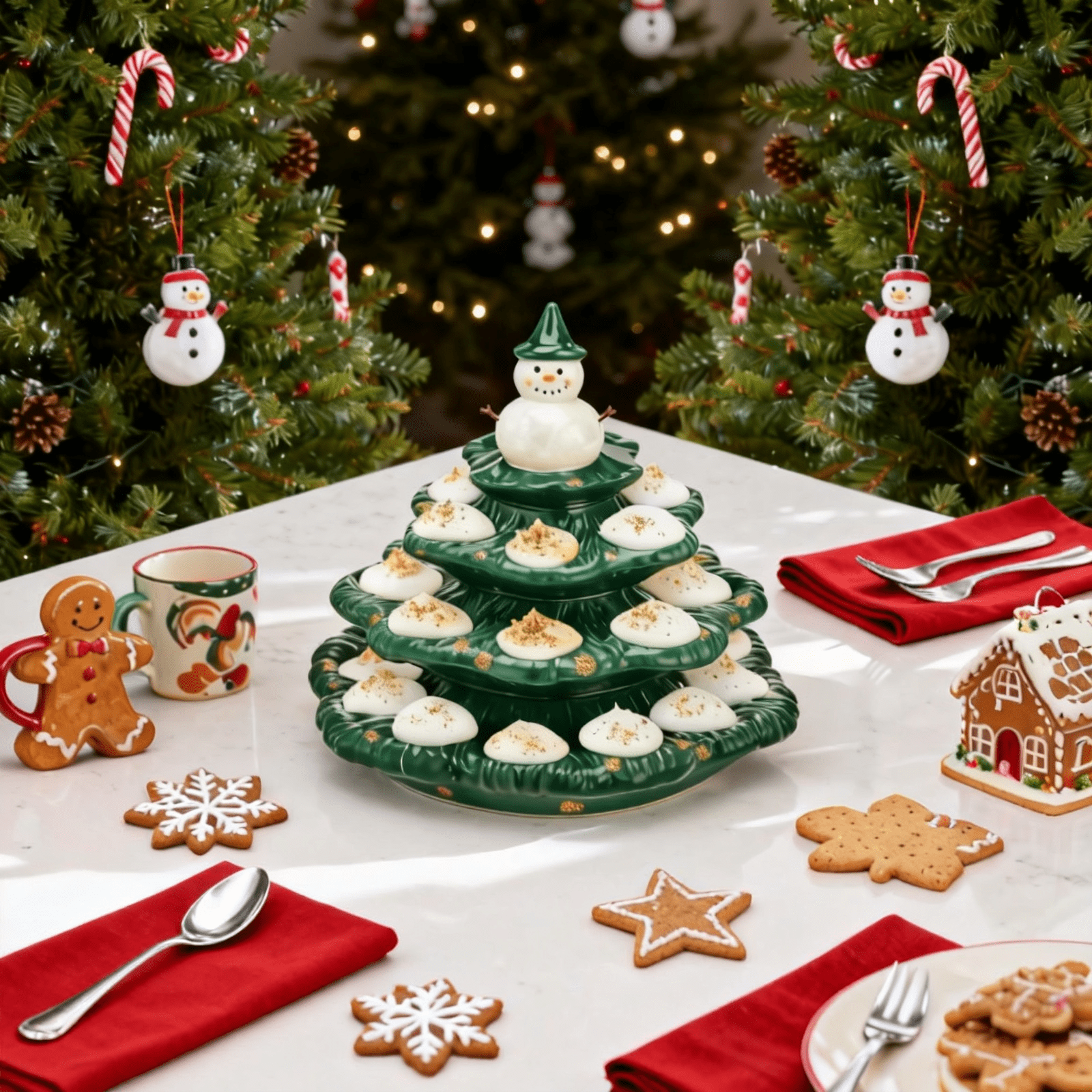 3 Tier Deviled Egg Christmas Tree Holder, Christmas Tree Deviled Egg ...