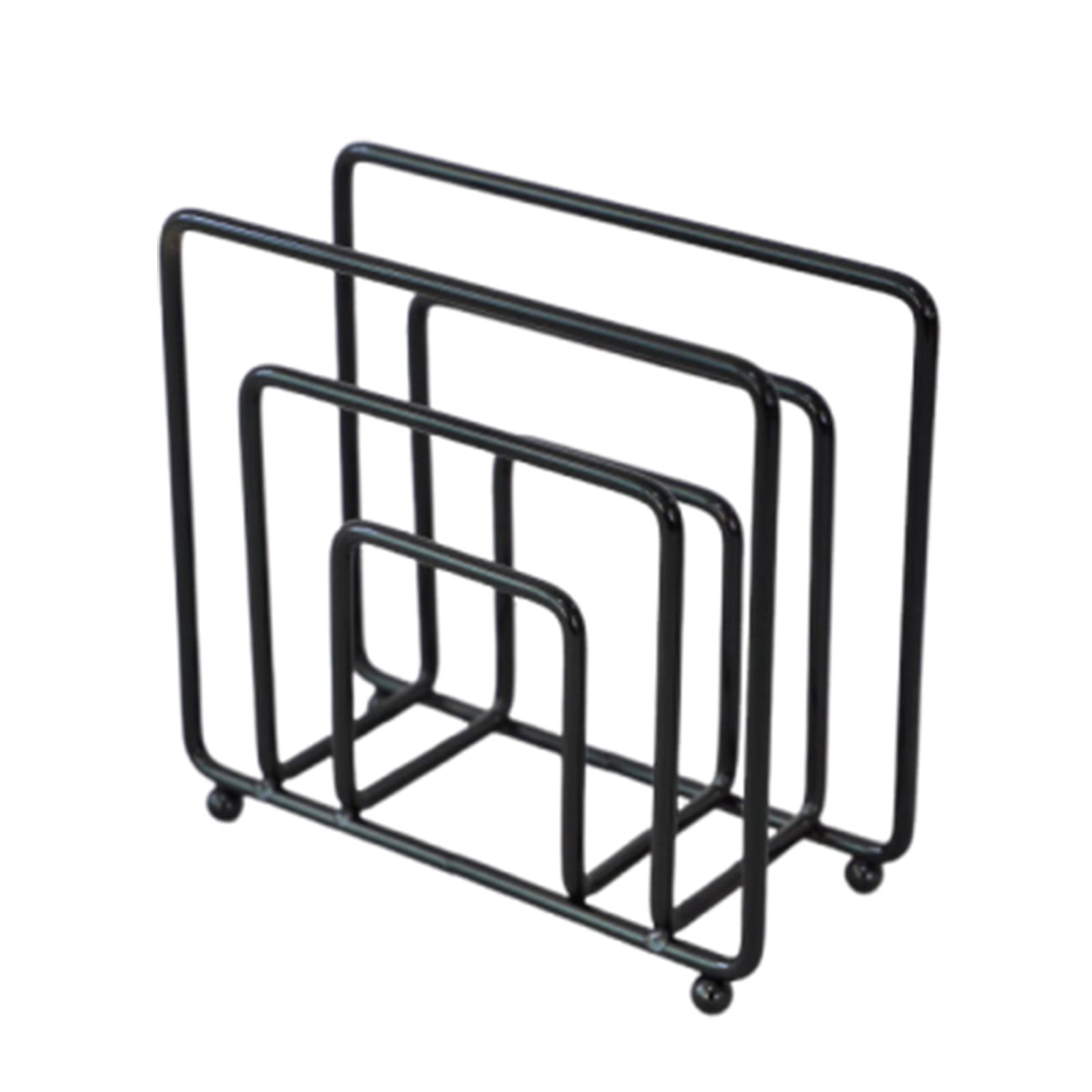 3 Tier Dish Drying Rack over Black Three Door Square Table Paper Towel ...