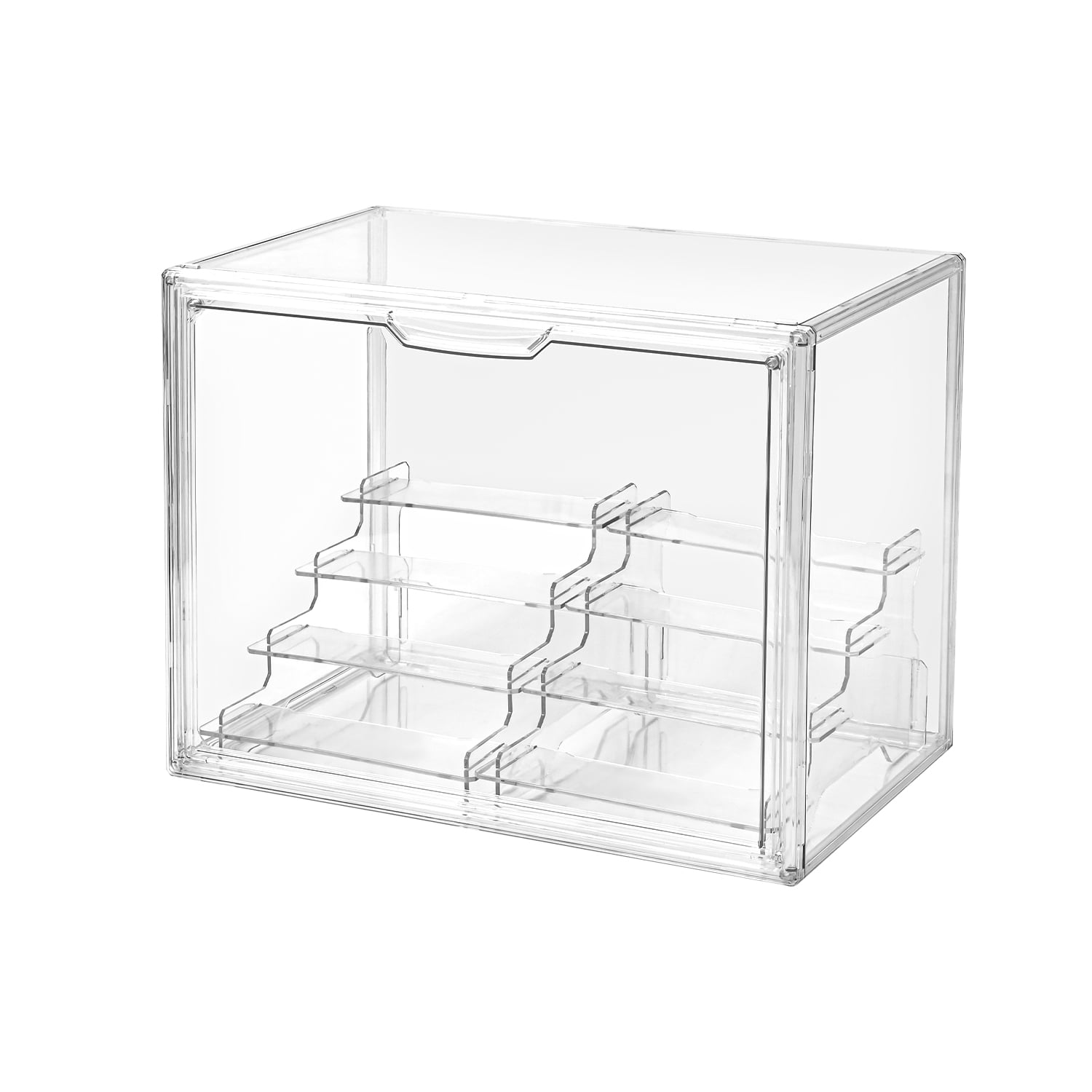 3 Tier Display Case for Collectibles,Clear Display Box with 2 Movable ...