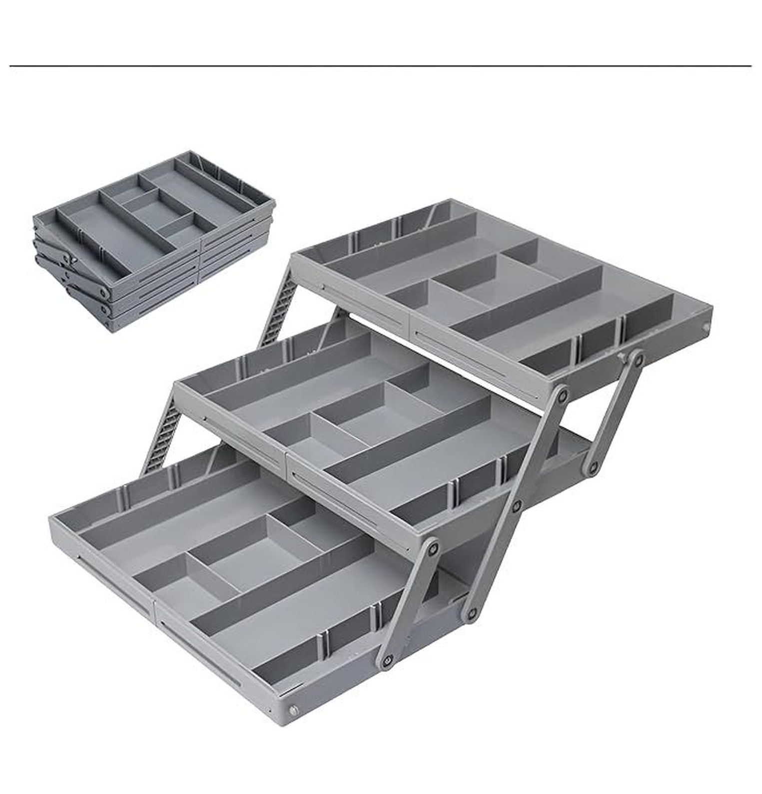 3 Tier Drawer Organizer, Expandable Junk Drawer Organizer, Smart Drawer ...