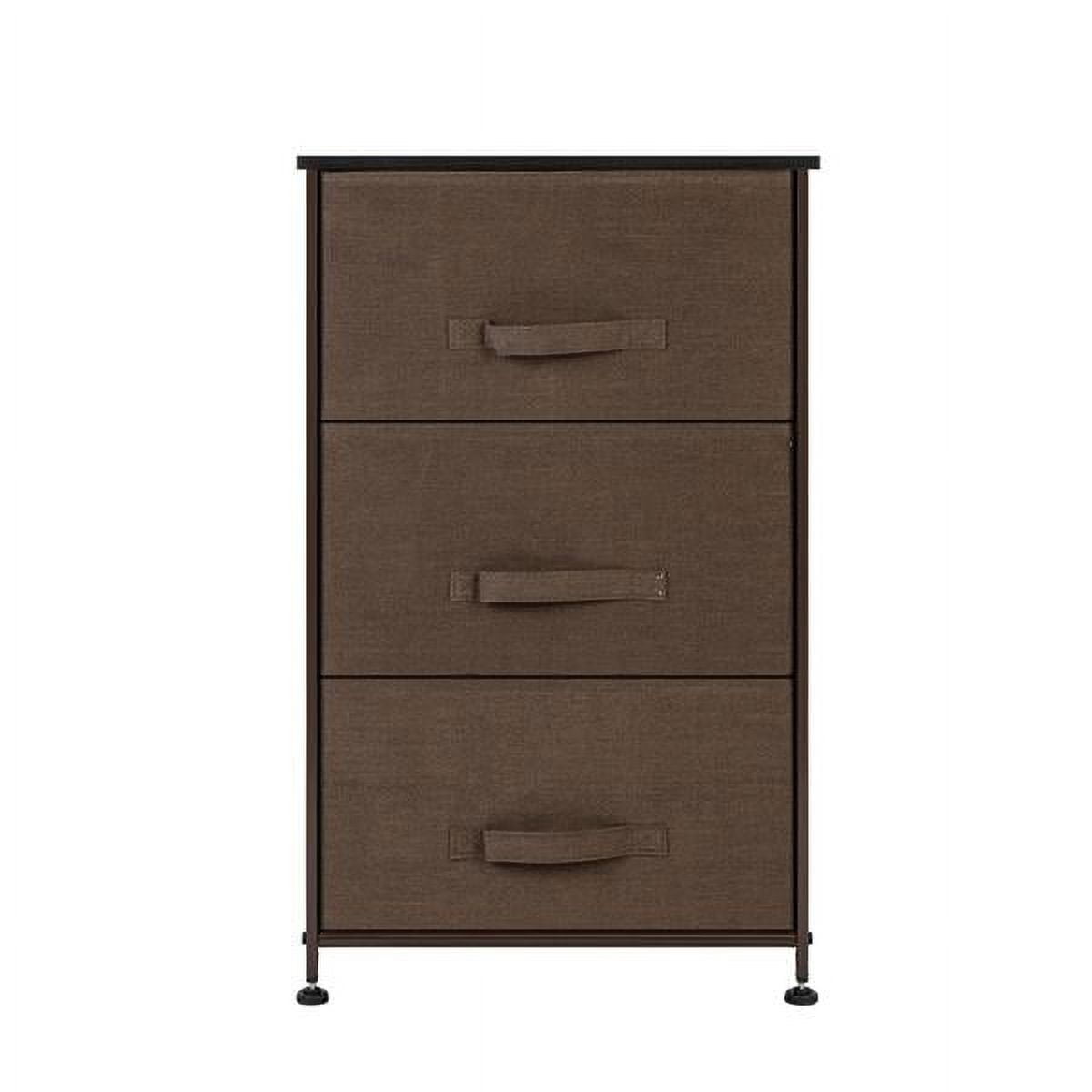 3-Tier Dresser Drawer, Storage Unit with 3 Easy Pull Fabric Drawers and ...