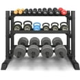 3-Tier Dumbbell Rack 1200LB Capacity Adjustable Weight Rack for Home ...