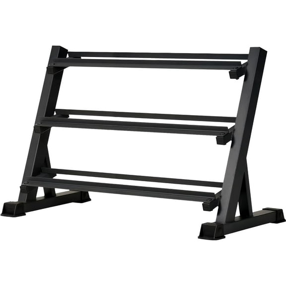 3-Tier Adjustable Dumbbell Rack, Weight Rack for Home Gym Storage ...