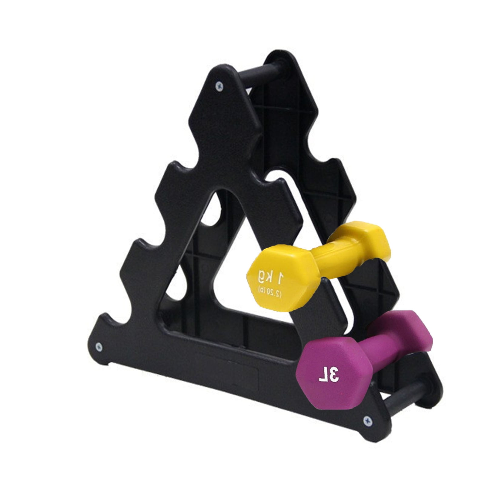3 Tier Dumbbell Rack Storage Stand Space Saving Women Household Men ...
