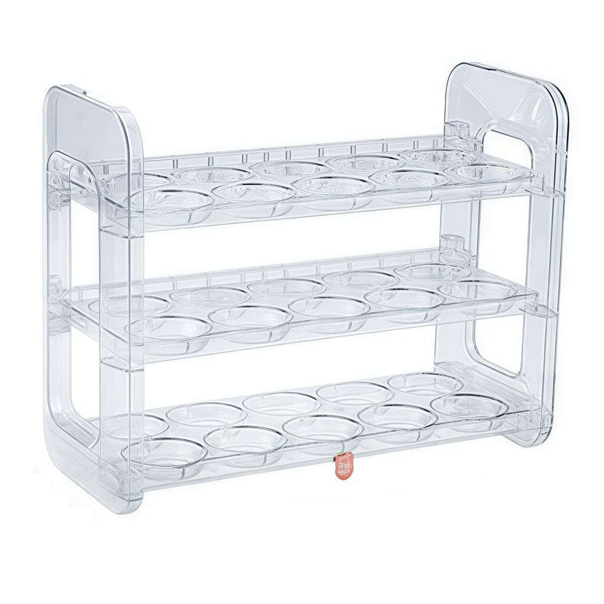 3-Tier Egg Container Organizer 30 Capacity Clear Storage Tray for ...