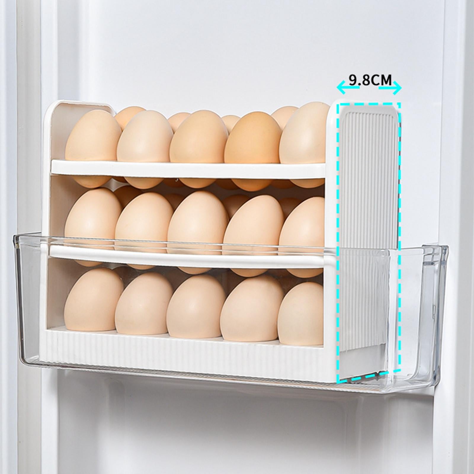3 Tier Egg Storage Container Egg Tray Fridge Eggs Organizers Egg Holder ...