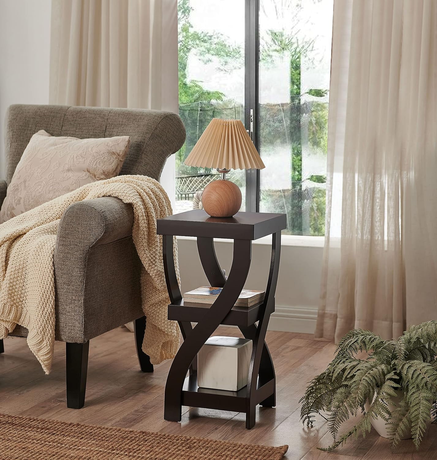 3 Tier End Table - Square End Table - Table for Bedroom - End Table ...