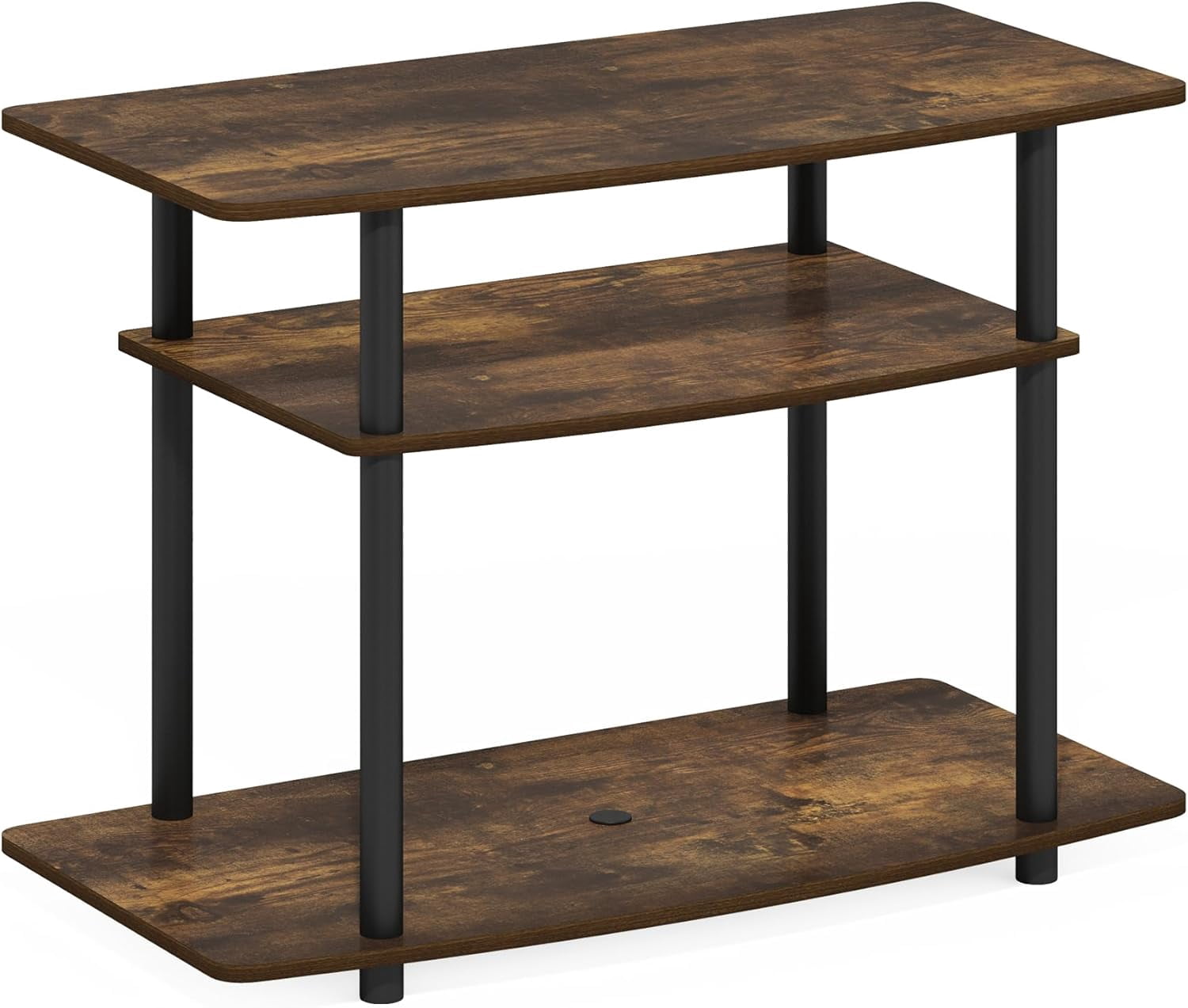 3-Tier Entertainment Center TV Stand for TV up to 32 Inch, Plastic ...