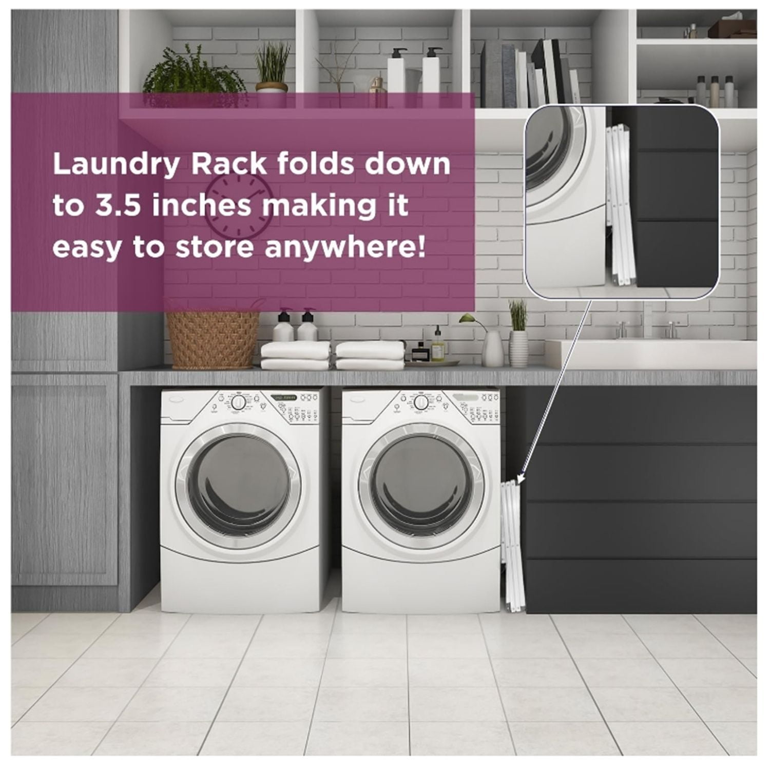 3 Tier Expandable Collapsing Foldable Laundry Rack for Air Drying ...