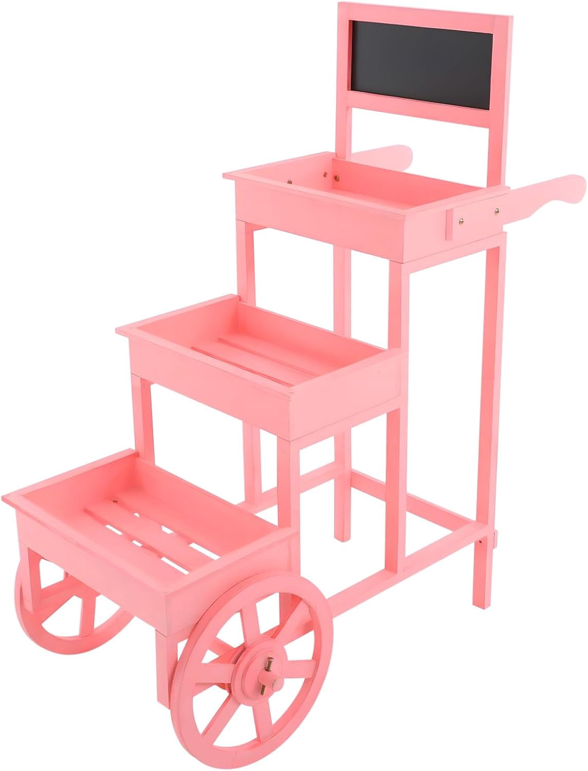 3-Tier Flower Display Stand with Wheels, Flower Cart Display Stand with ...