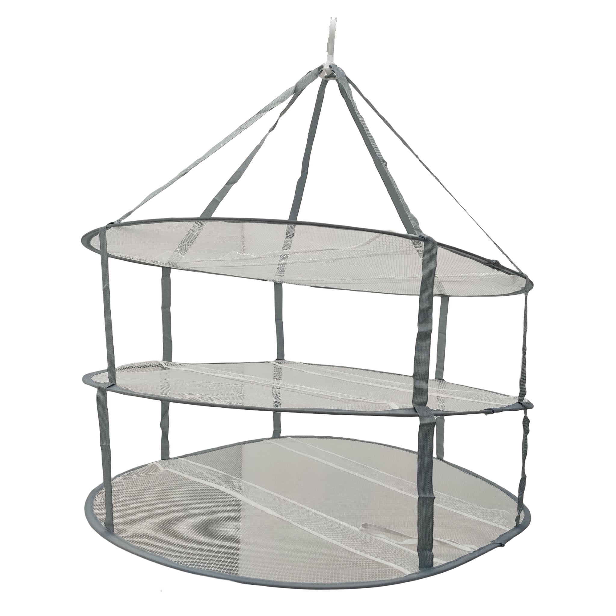 3-Tier Folded Mesh Clothes Hanging Dryer Sweater Drying Rack Item ...