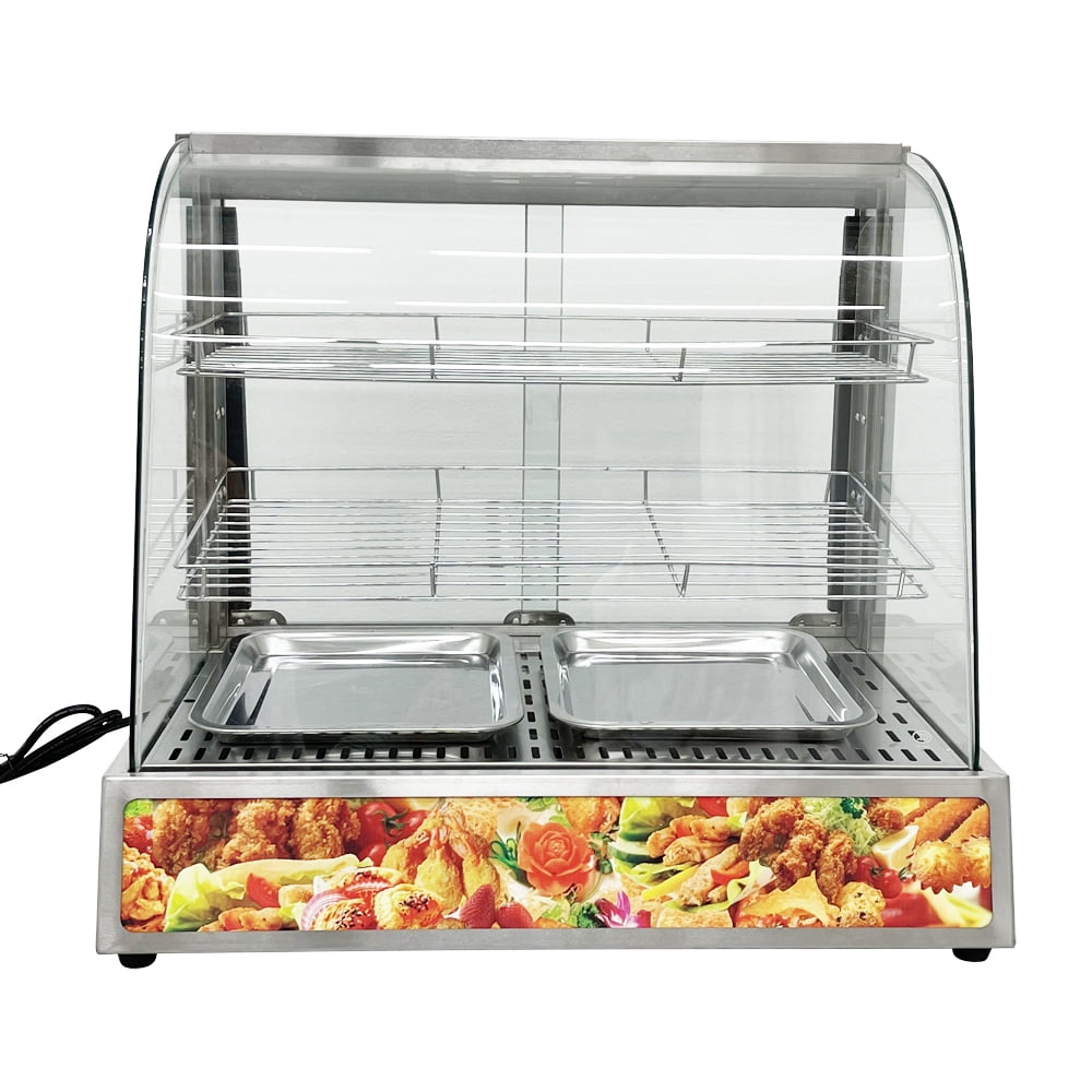 3-Tier Food Pizza Warmer Display Cabinet Food Warming Showcase ...
