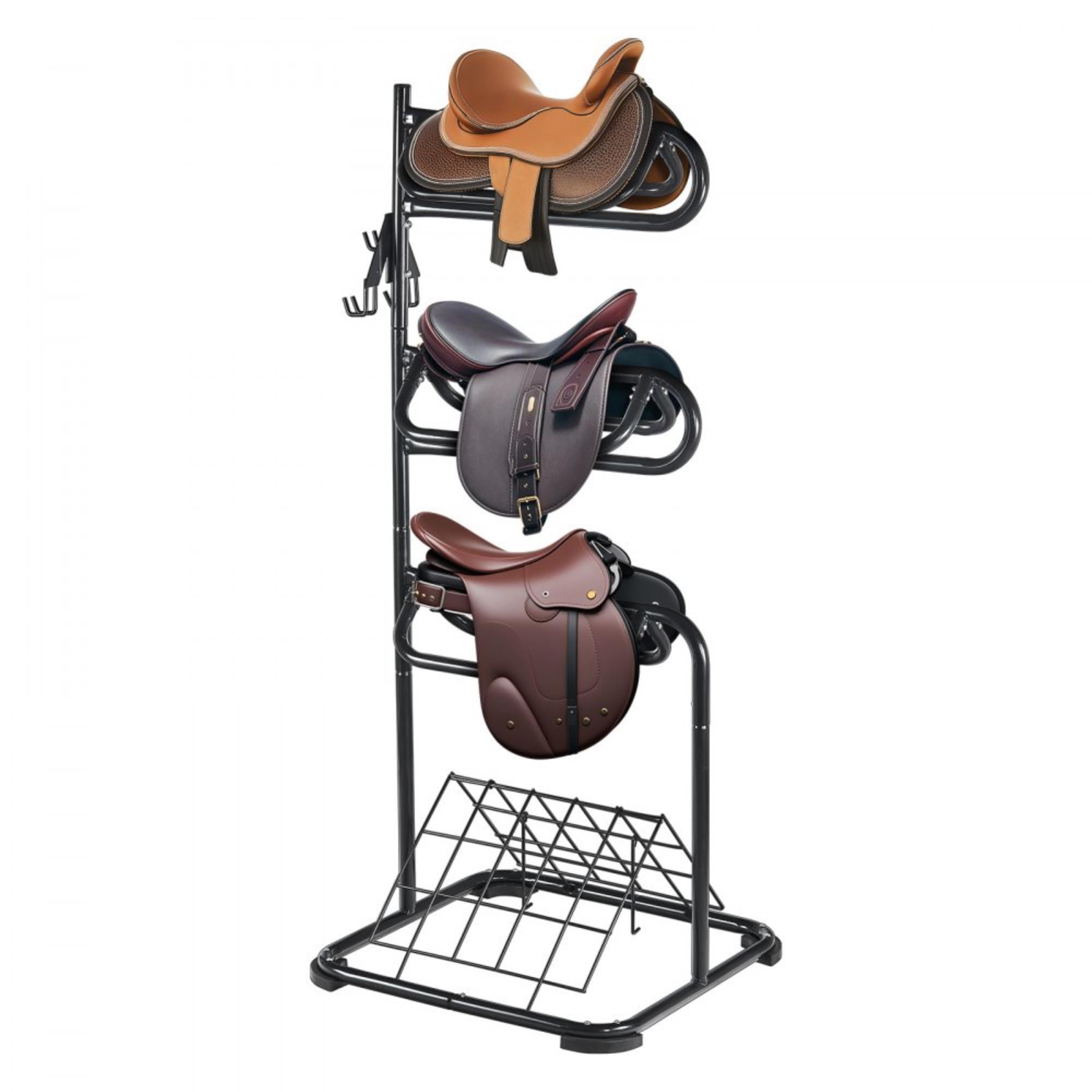 3-Tier Freestanding Saddle Stand Rack for English & Western Saddles ...