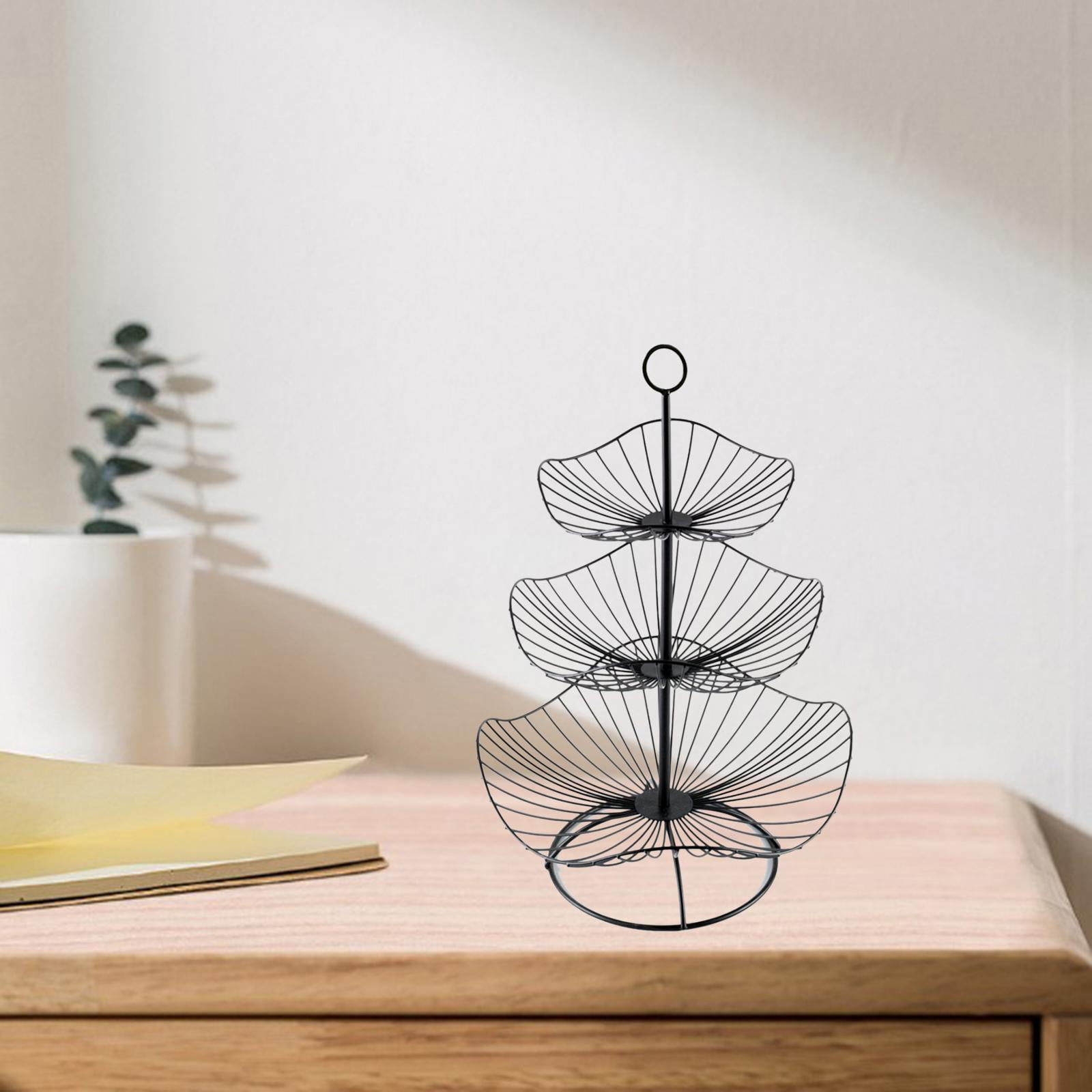 3 Tier Fruit Basket Stand Kitchen Fruit Bowl Storage Holder for Dining ...