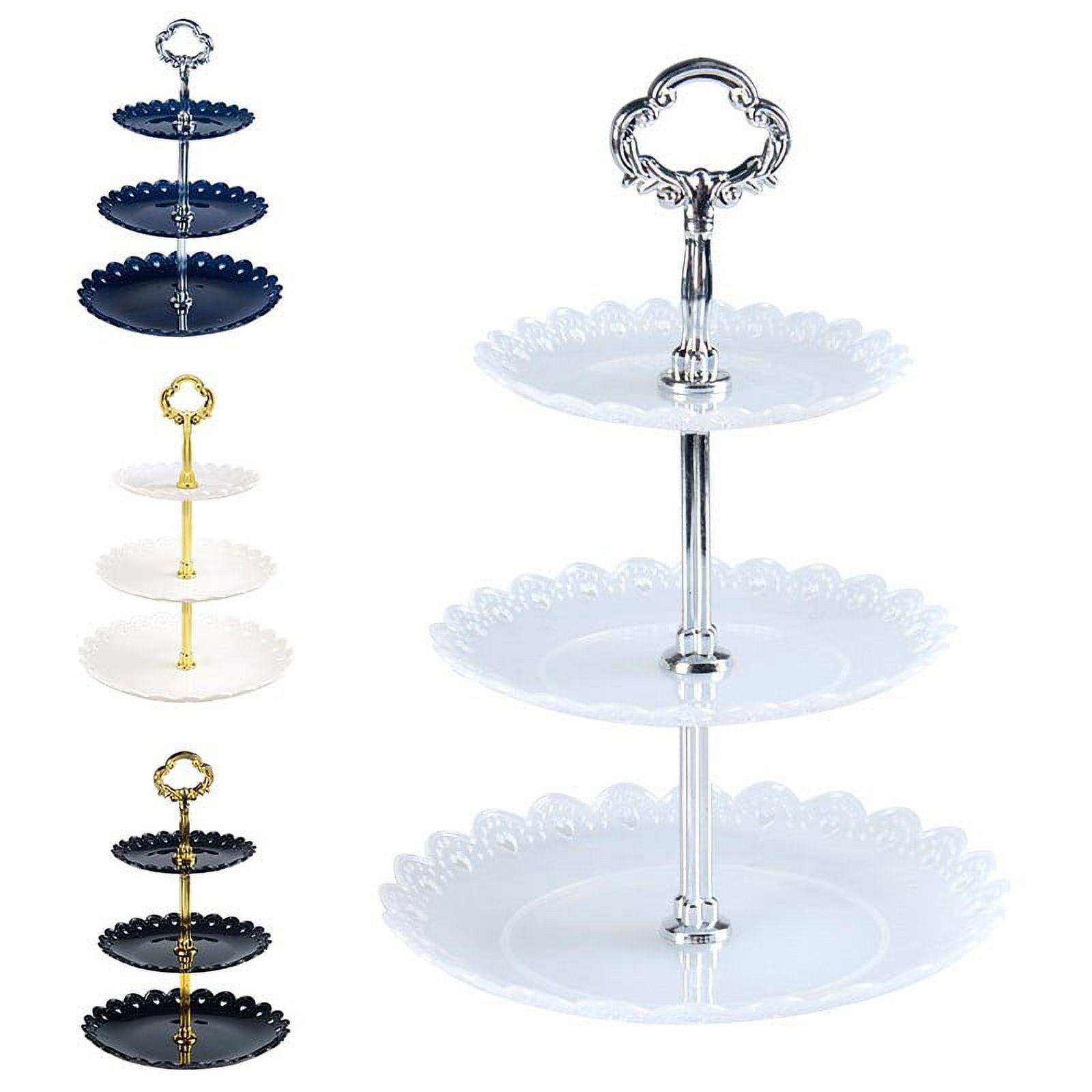 3-Tier Fruit Dessert Stand Rack Cake Display Plate Tray Wedding ...