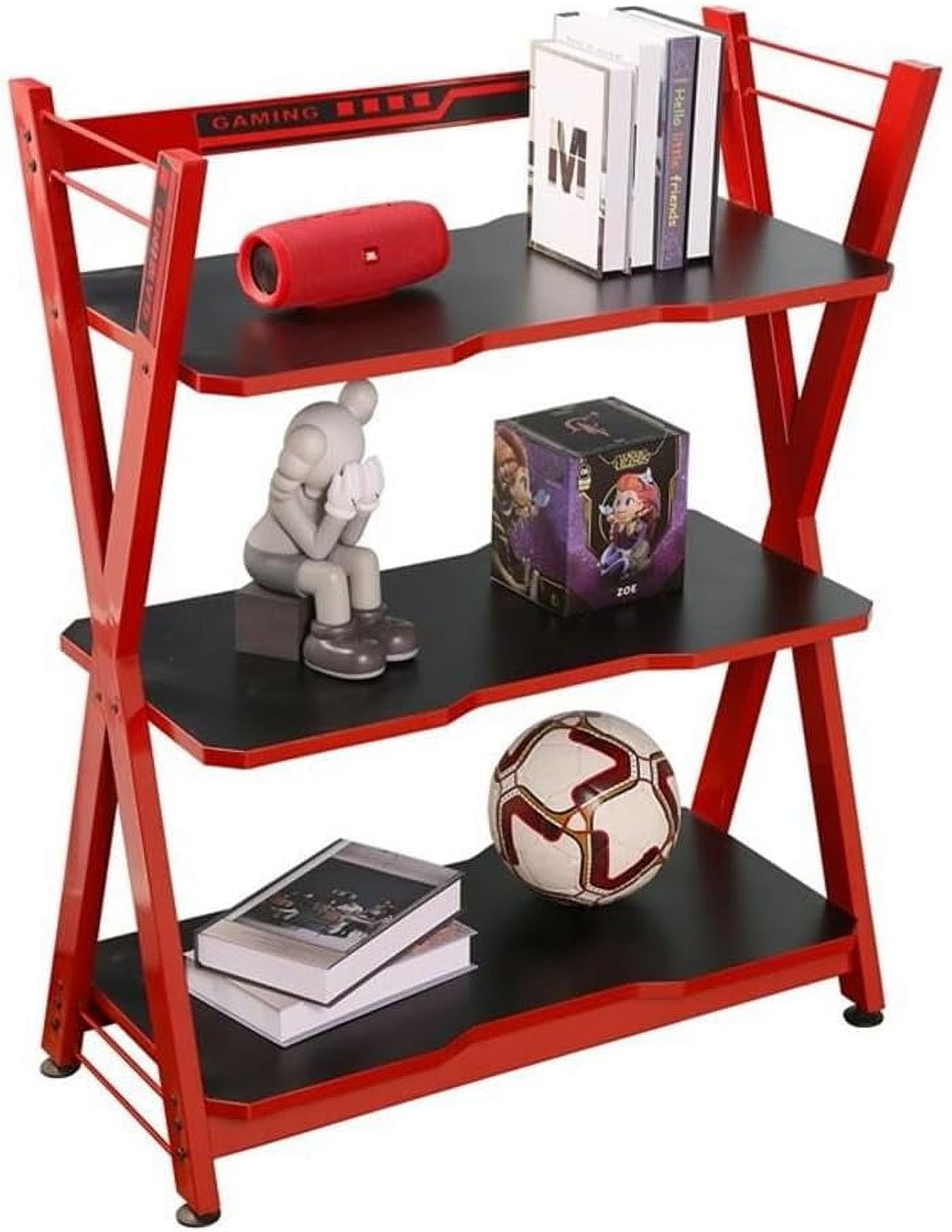 3-Tier Gaming Console Storage Shelf Etagere Modern Display Shelving ...