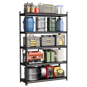 3-Tier Garage Shelving Unit, Adjustable Steel Utility Storage Rack with ...