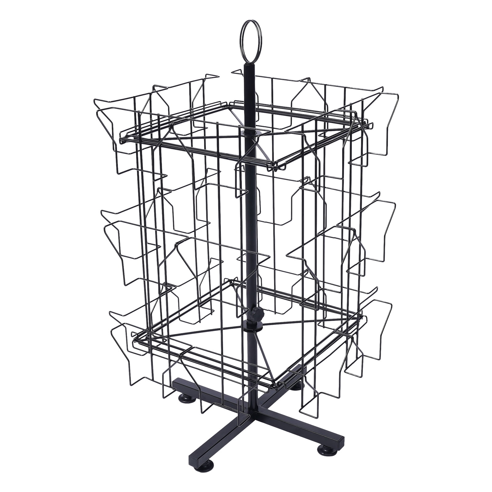 3-Tier Greeting Card Rack, 24 Pockets, Free Standing, High-Quality Cold ...