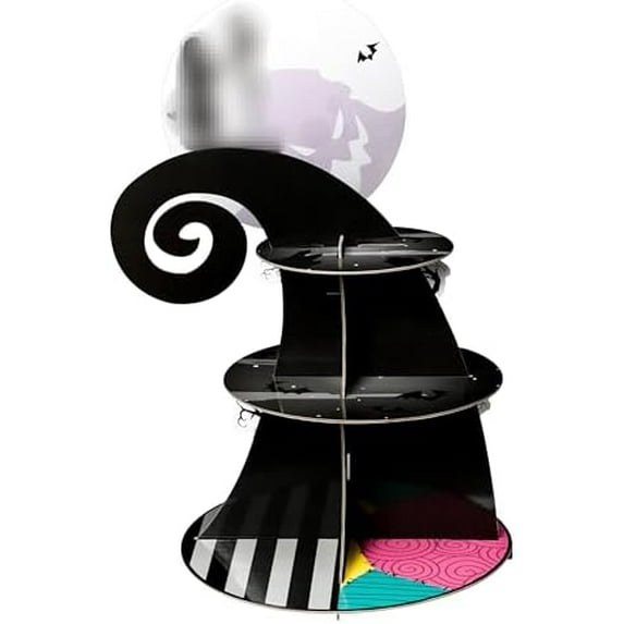 3 Tier Halloween Cupcake Stand Cardboard Cake Stand Tower Dessert ...