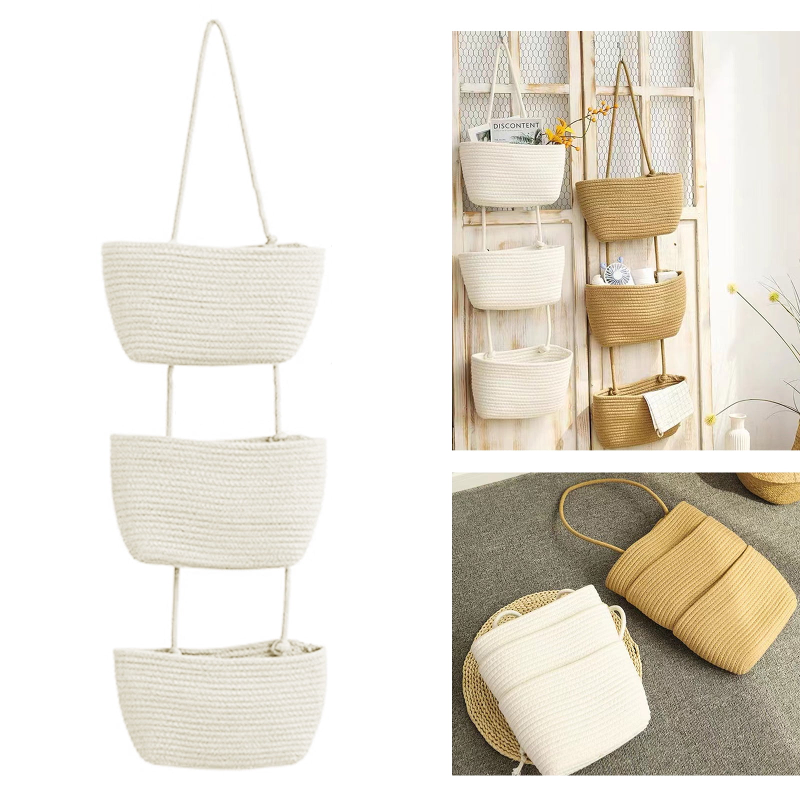 3 Tier Hanging Baskets, Hanging Fruit Baskets, Over The Door Hanging ...