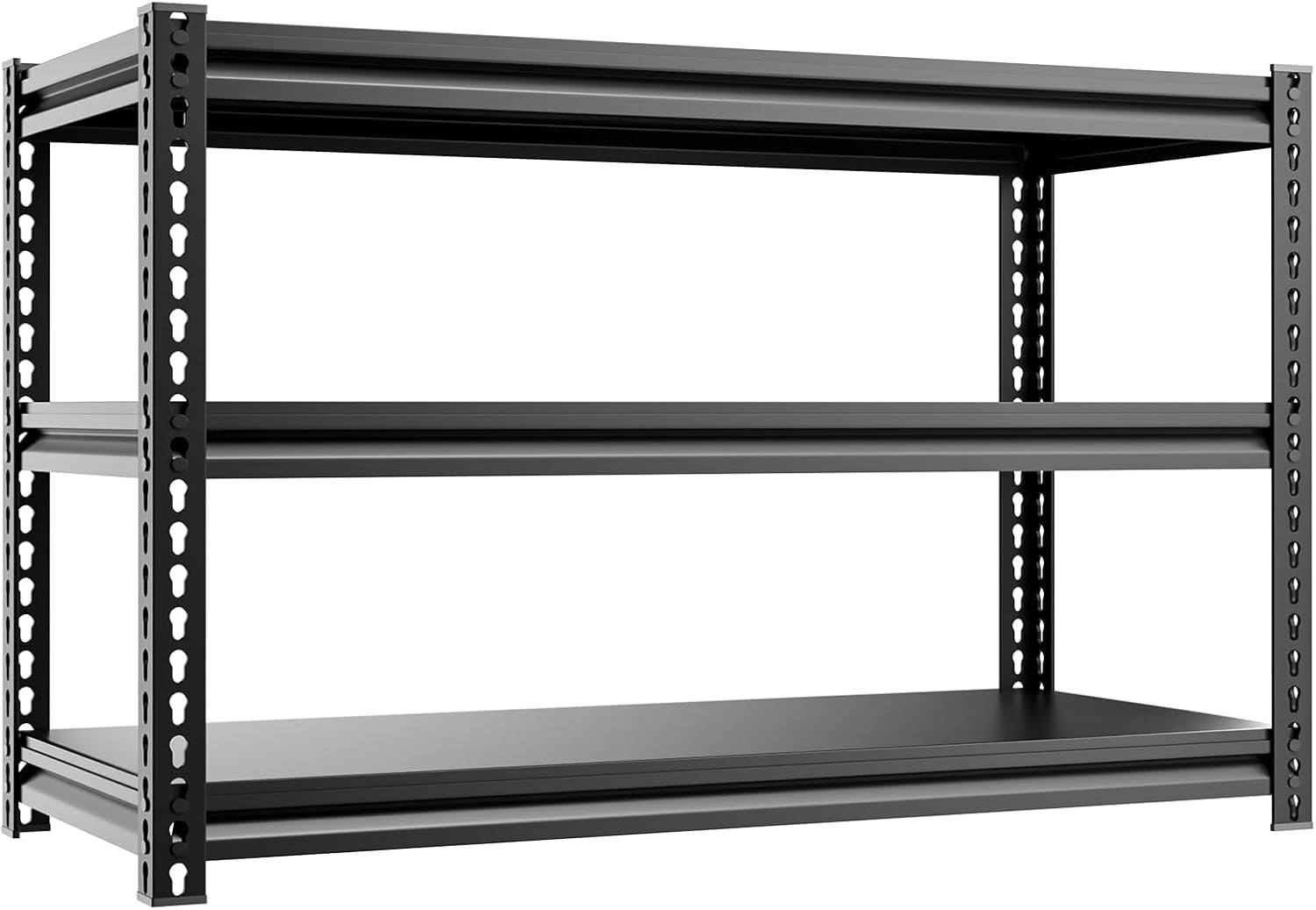 3-Tier Heavy Duty 1800 lb Capacity Garage Storage Shelves - Adjustable ...