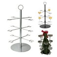 3-Tier Holiday Champagne Tree Stand Festive Wine Glass Display Holder ...