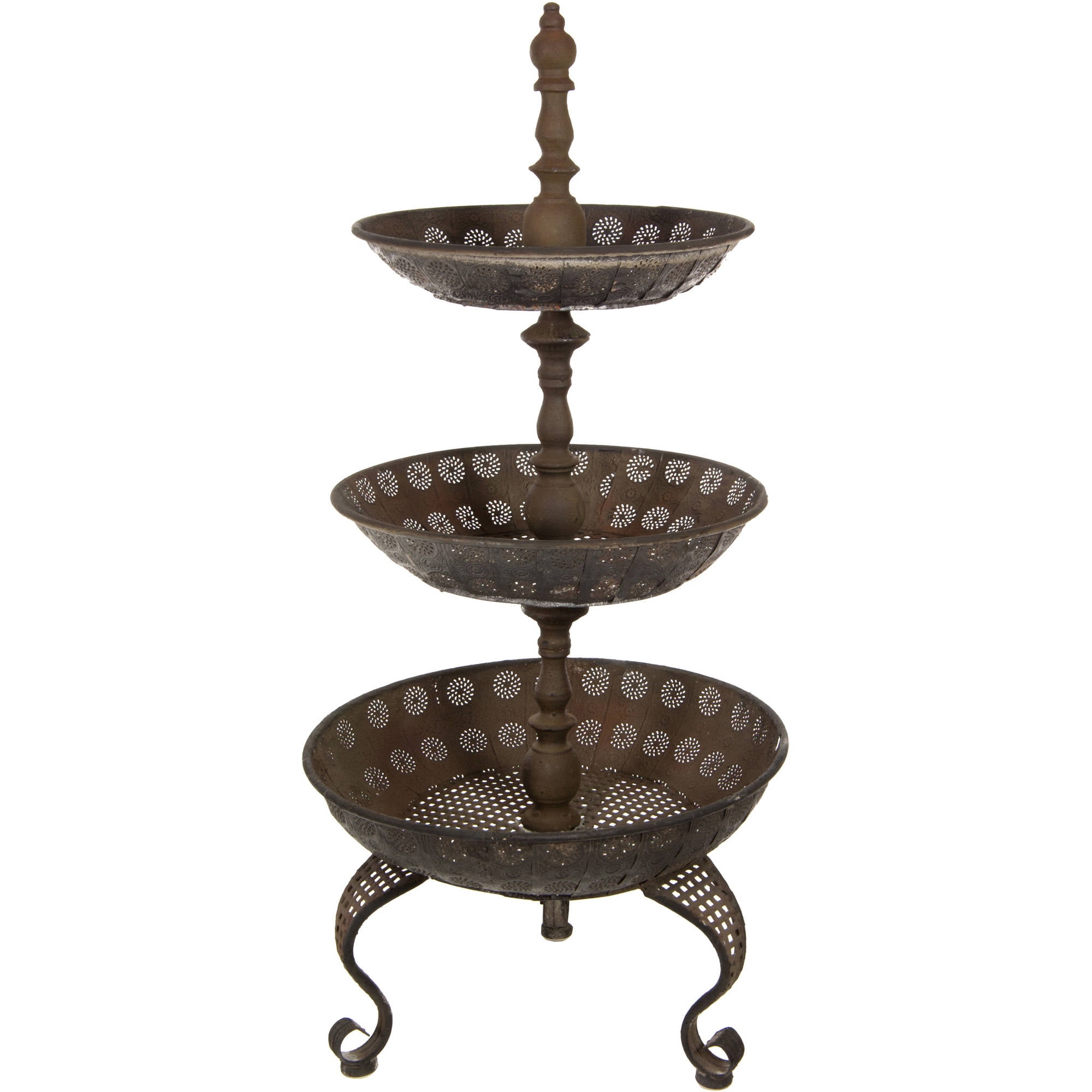 3 Tier Iron Tray Display Stand - Walmart.com