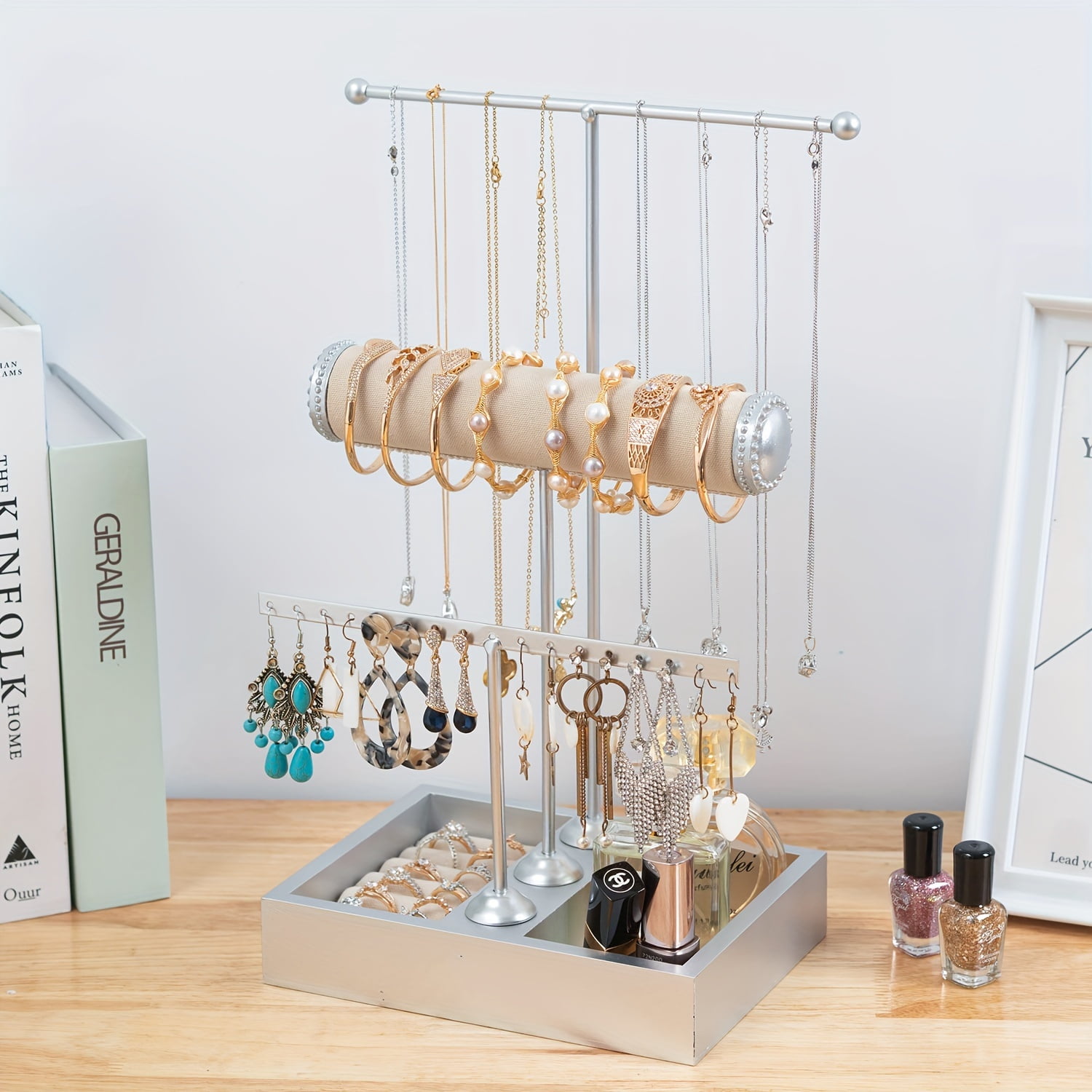 3-Tier Jewelry Display Stand - Detachable & Customizable Options In ...