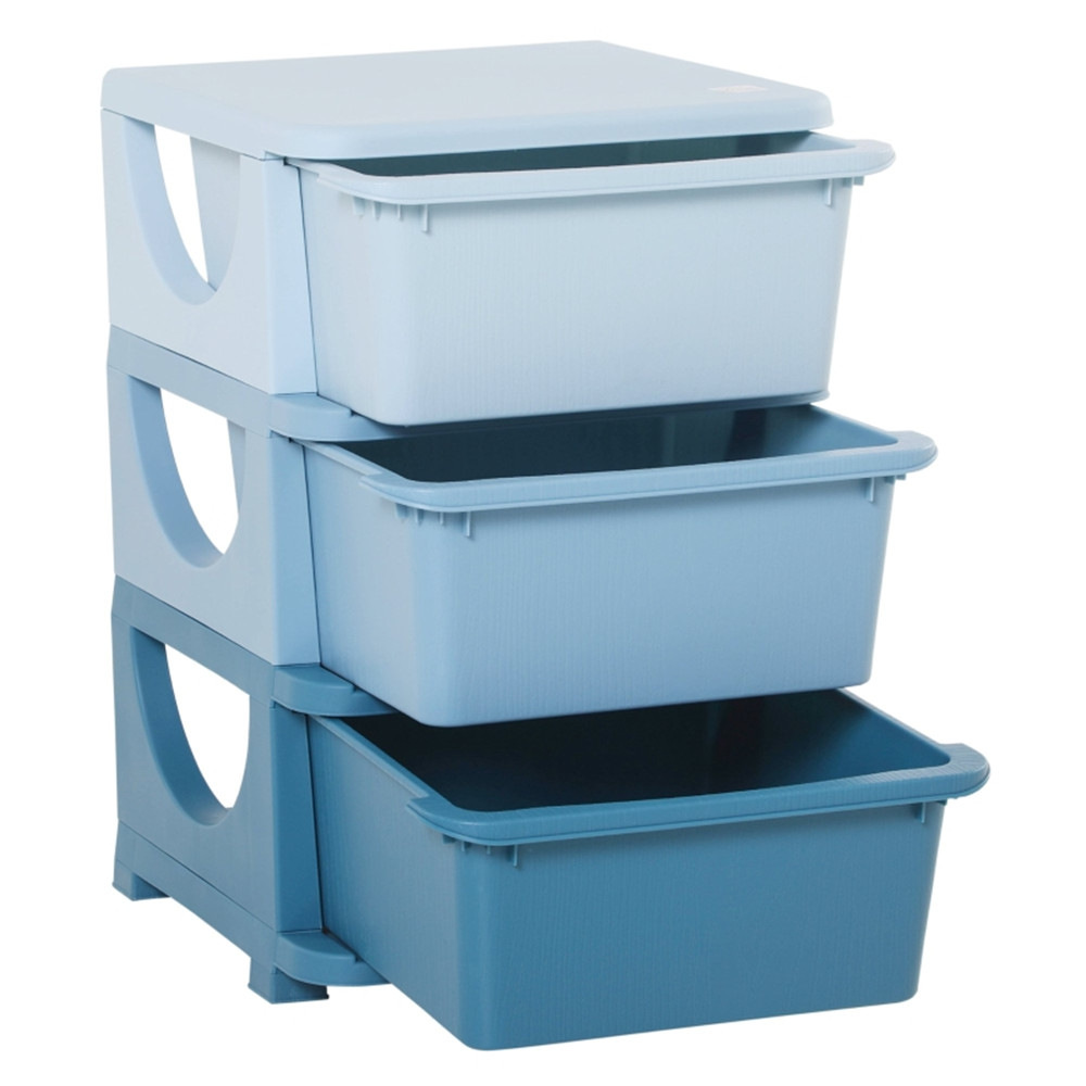 3 Tier Kids Storage Unit Dresser Tower with Drawers Chest Toy Organizer ...