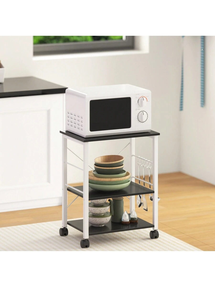 3-Tier Kitchen Baker's Rack Utility Microwave Oven Stand Kitchen Cart ...
