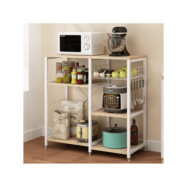 3-Tier Kitchen Baker's Rack Utility Microwave Oven Stand Storage Cart ...