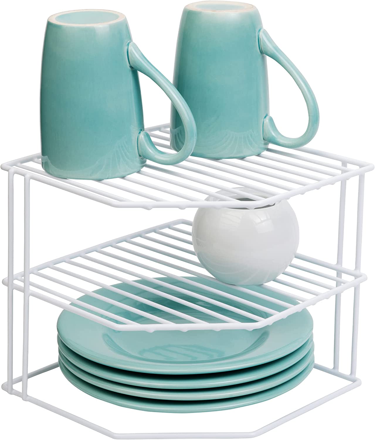 3-Tier Kitchen Corner Shelf Rack - Steel Metal Wire - Rust Resistant ...