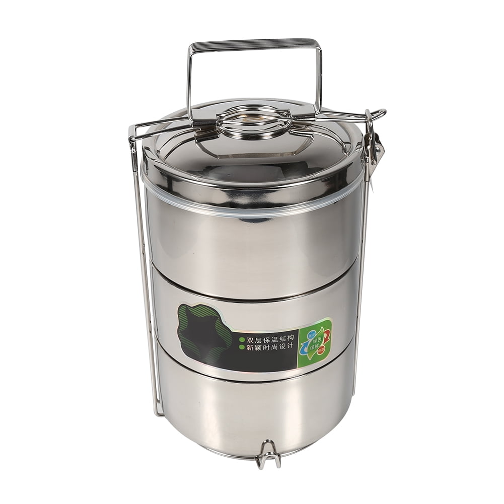 3-Tier Large Capacity Container for Healthy Meals On-the-Go Stackable ...