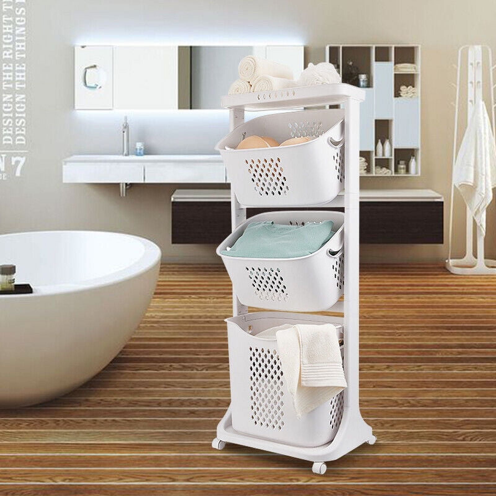 3 Tier Laundry Basket Holder