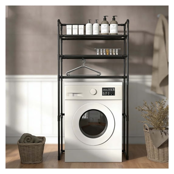 3-Tier Laundry Shelf for Over Washer or Dryer, Over Washer and Dryer ...