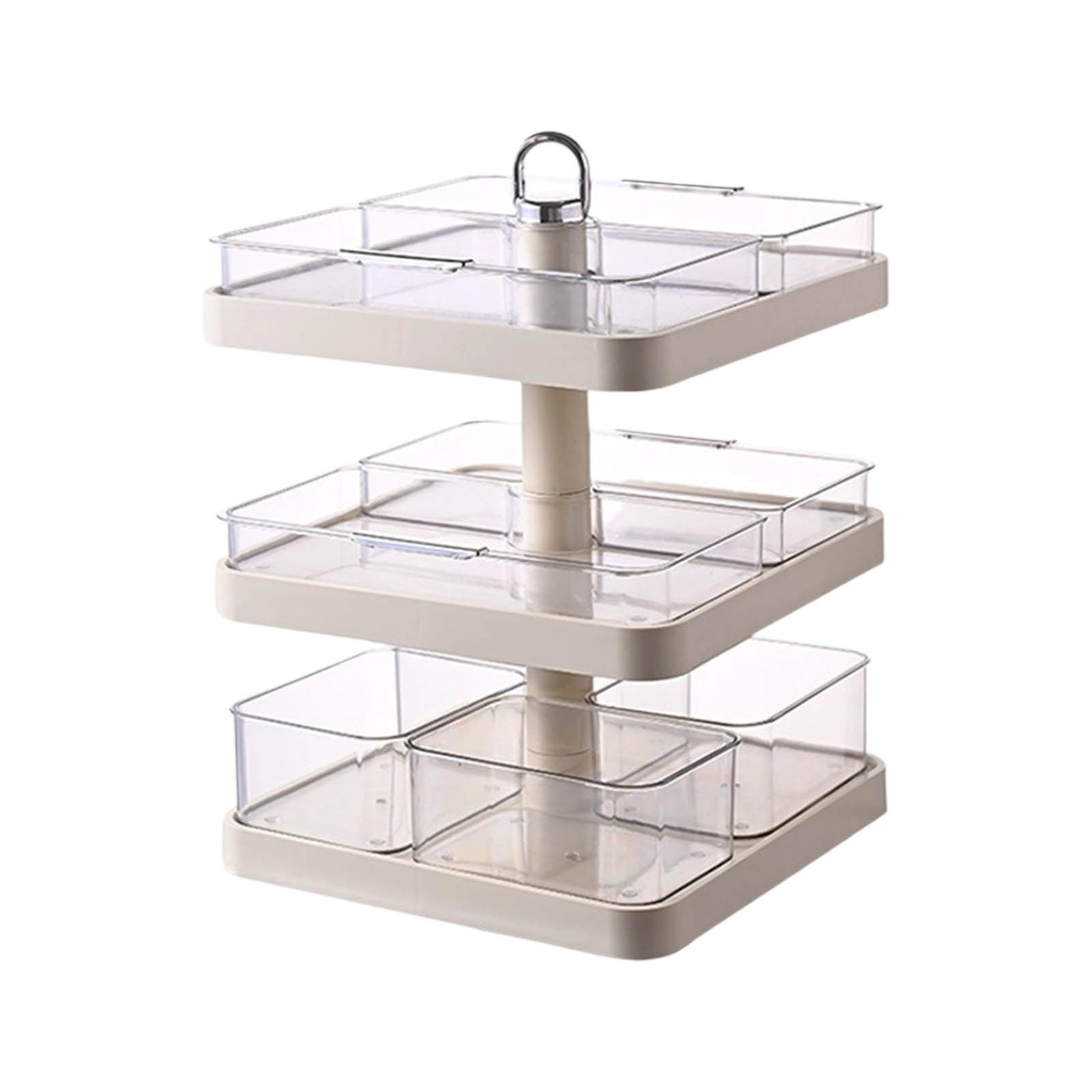 3-Tier Lazy Susan Display Stand - Revolving Turntable for Candy, Fruits ...