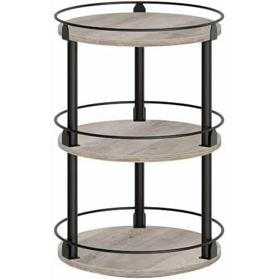 3-Tier Lazy Susan Organizer, Rotating Spice Rack, Spinning Organizer ...
