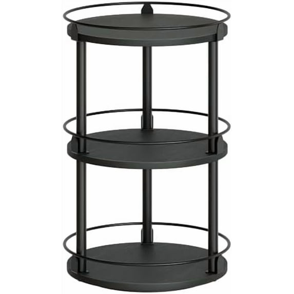 3-Tier Lazy Susan Organizer, Rotating Spice Rack, Spinning Organizer ...