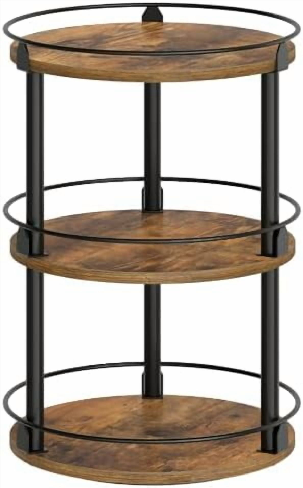 3-Tier Lazy Susan Organizer, Rotating Spice Rack, Spinning Organizer ...
