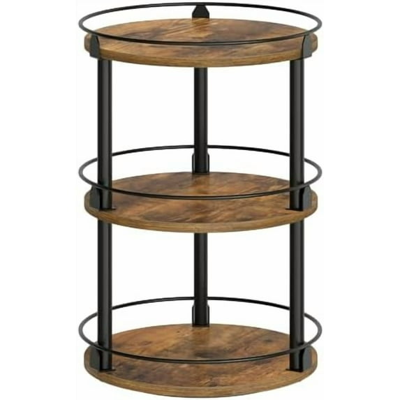 3-Tier Lazy Susan Organizer, Rotating Spice Rack, Spinning Organizer ...