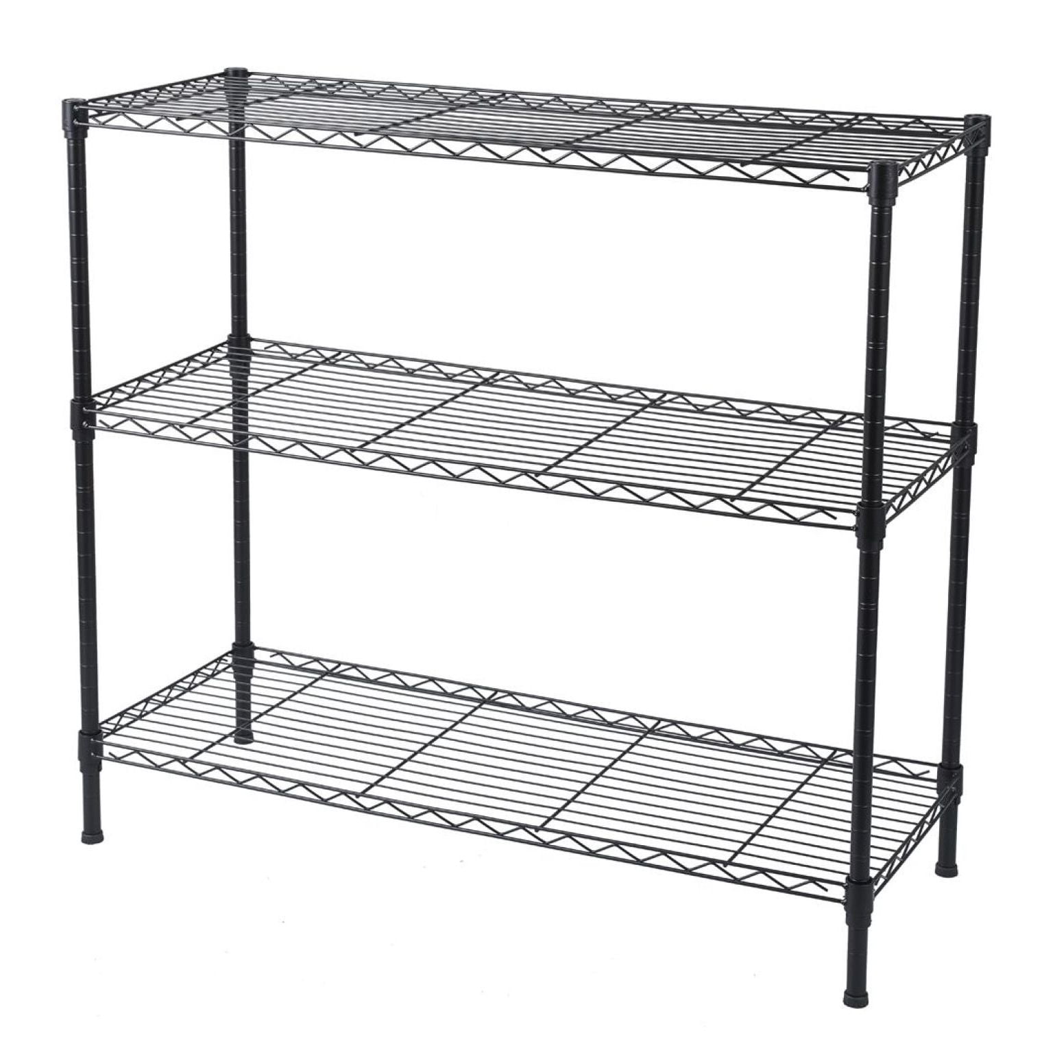 3 Tier Leveling Feet, 350 Pound Weight Capacity Per Shelf Adjustable ...